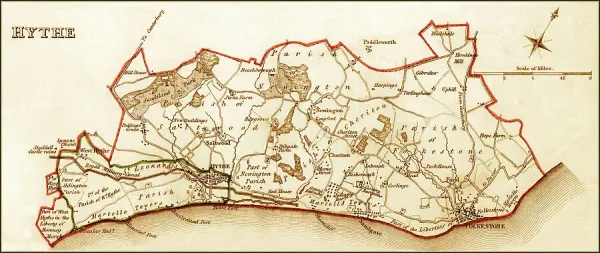 1832 Victorian Map of Hythe Our beautiful Wall Art and Photo Gifts ...