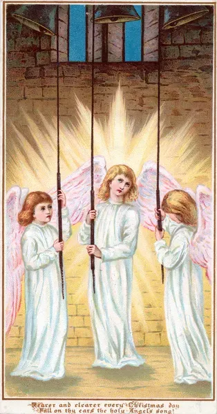 Angels And Bells Vector Graphics Set Theme Religion Angel Bell Church