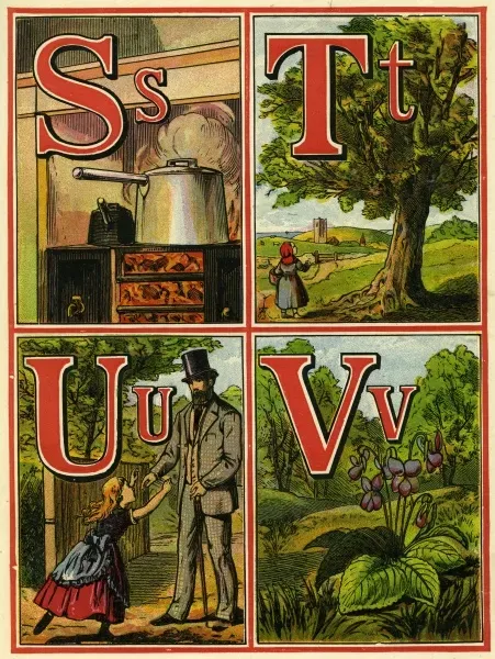 Anon. Warne alphabet 1875. STUV Our beautiful Wall Art and Photo Gifts ...