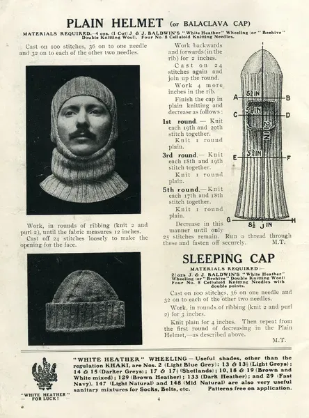Ww1 Knitting Patterns