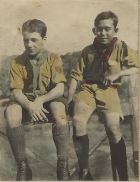 Two Burmese scouts sitting on a fence Our beautiful Wall Art and Photo ...