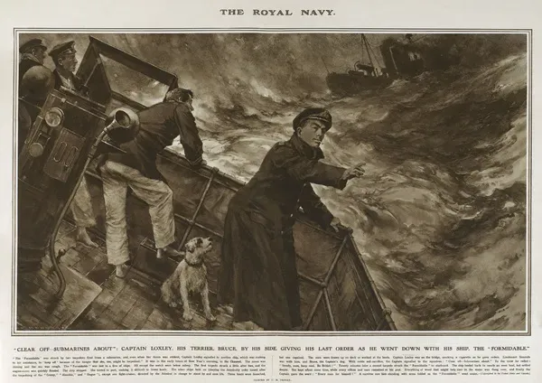Captain Loxley of the Formidable, WW1 bravery Our beautiful Wall Art ...