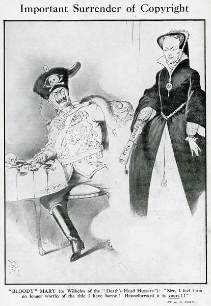 Cartoon, Important Surrender of Copyright, WW1 Our beautiful Wall Art ...
