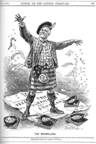 Andrew Carnegie Philanthropy Cartoon