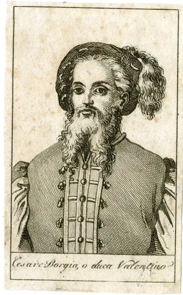 Cesare Borgia Portrait Of Cesare Borgia Wood Print By Italian School