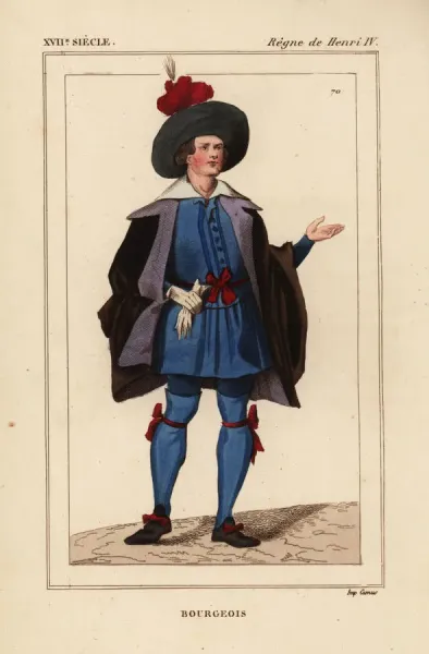 Costume of a French bourgeois man, 16th century Our beautiful Wall Art ...