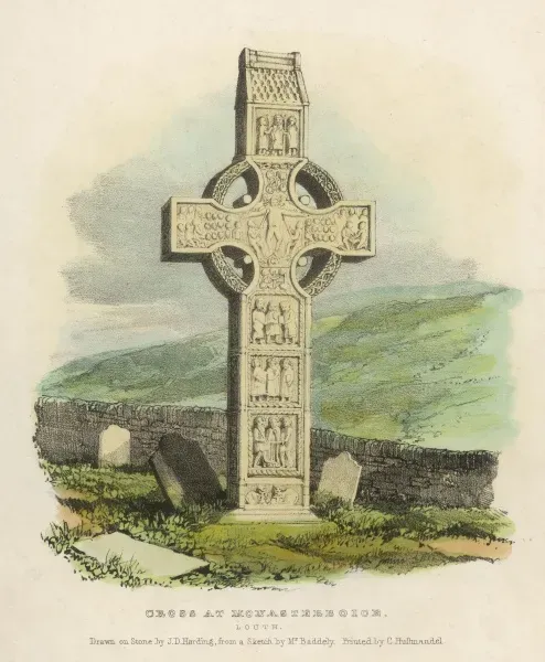 Cross at Monasterboice Our beautiful Wall Art and Photo Gifts include ...
