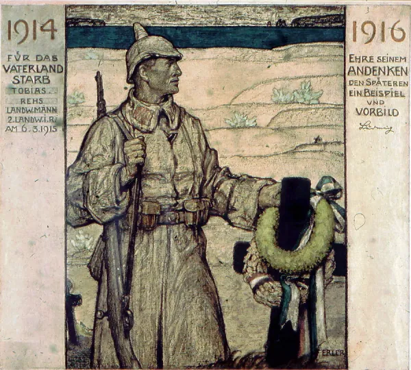 Death of Tobias Rehs, 2nd Landwehr Infantry Regiment