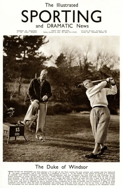 The Duke of Windsor playing golf at Cap D Antibes Our beautiful Wall ...