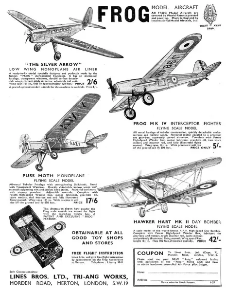 Frog Silver Arrow Model Aircraft Frog. Date: 1937 Our beautiful Wall ...