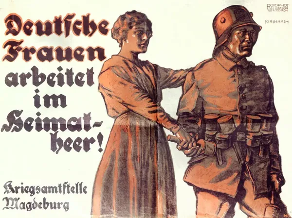 World War 1 Posters German World War I, German Poster Shows A Smiling