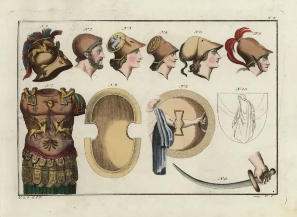 Greek Armor Drawings
