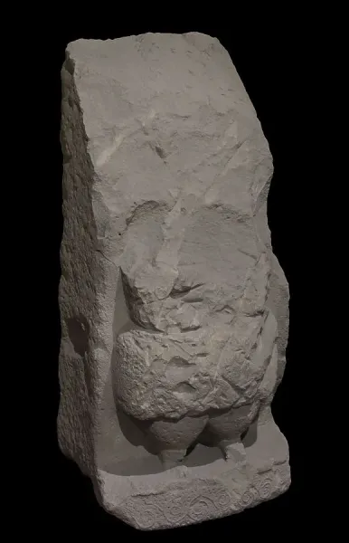 Heavily damaged stone statue. From the Tas-Silg Our beautiful Wall Art ...