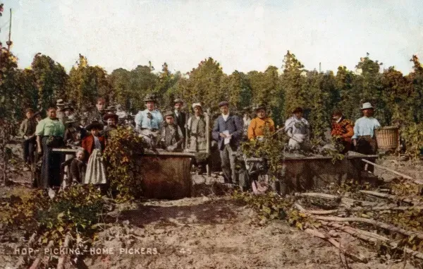 Hop picking home pickers. Date: 1906 Our beautiful Wall Art and Photo ...