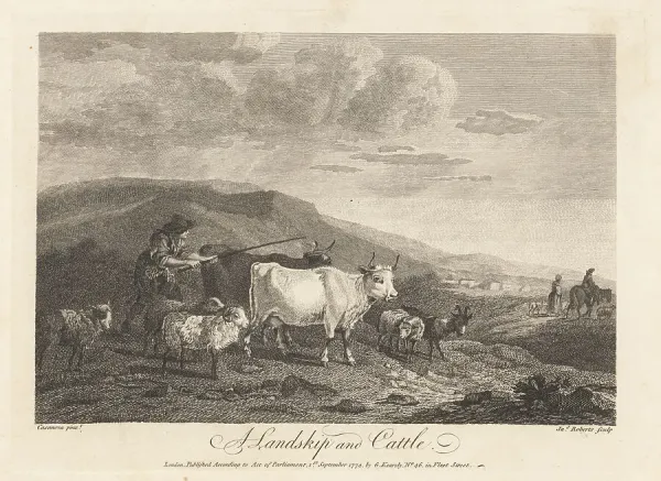 Landscape of a herder with crook Our beautiful Wall Art and Photo Gifts ...