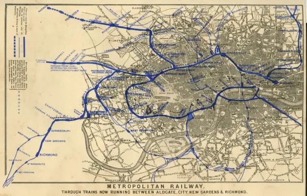1880 Map Of London Neighborhoods
