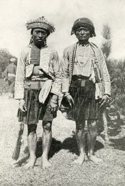 Two men of the Paiwan tribe, Formosa (Taiwan) Our beautiful Wall Art ...