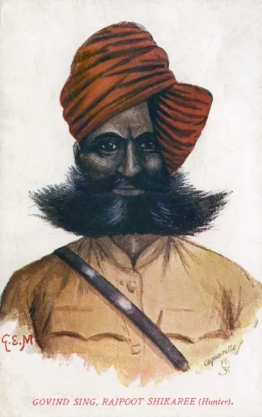 Native Indian Hunter (Rajpoot Shikaree) Govind Singh