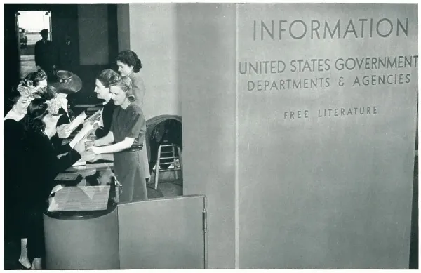 New York Worlds Fair, Information Booth Our beautiful Wall Art and ...