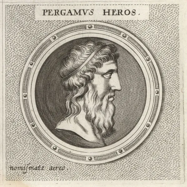 Pergamus, hero founder of the town of Pergamum Our beautiful Wall Art ...