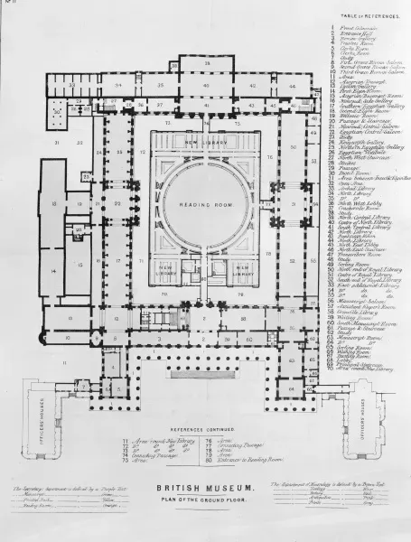 British Museum Floor Plan BRITISH MUSEUM FIRST FLOOR Floor Plan.