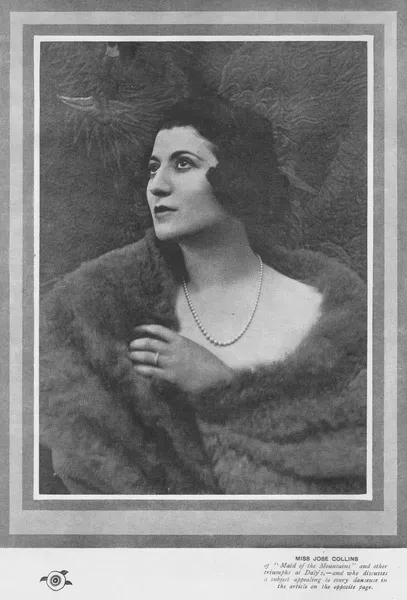 Portrait of the actress Jose Collins of Maid of Our beautiful Wall Art ...