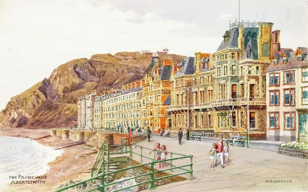 The Promenade, Aberystwyth Painted by landscape artist