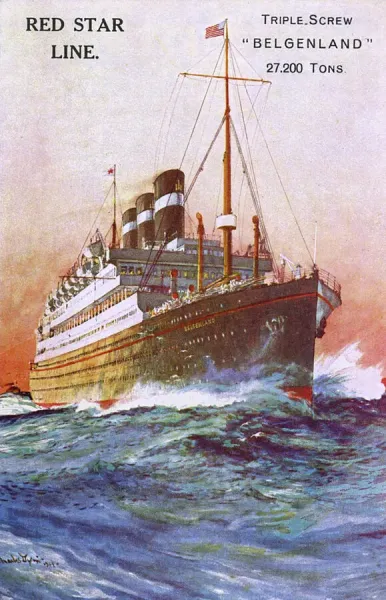 Red Star Line Ocean Liner, Triple Screw Our beautiful Wall Art and ...