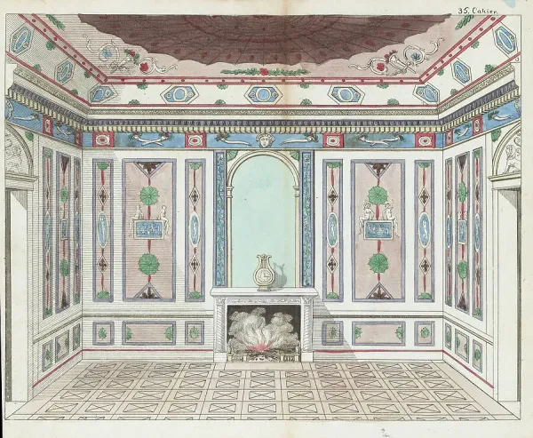 Revolutionary era interior design for a salon Our beautiful Wall Art ...