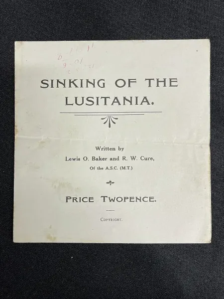 Sinking of the Lusitania, poem by Baker and Cure Our beautiful Wall Art ...