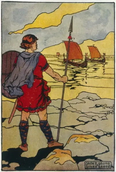 Vikings Approach Our beautiful Wall Art and Photo Gifts include Framed ...