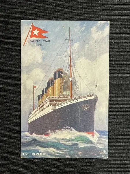 White Star Line, RMS Olympic, Tucks postcard Our beautiful Wall Art and ...