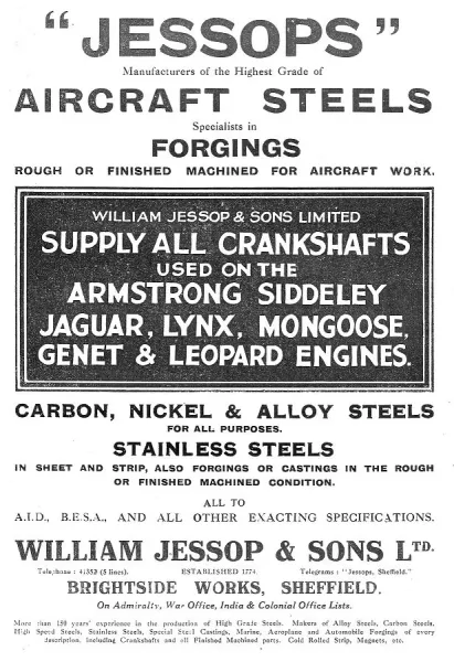 William Jessop Aircraft Steel Forgings William Jessop