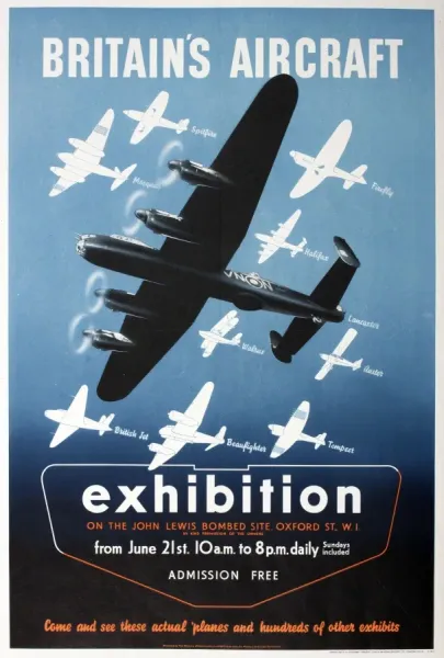 WW2 poster, Britains Aircraft Exhibition, London Our beautiful Wall Art ...