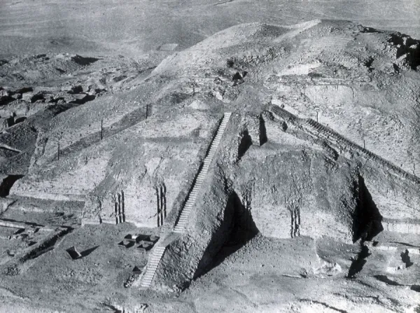 Ziggurat Of Ur The Ziggurat Of Ur, Drawing, Iraq, Mesopotamian