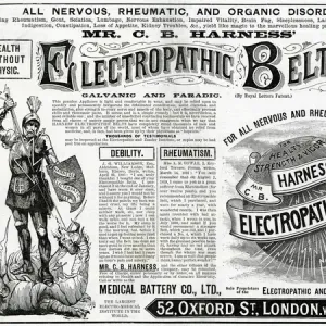 Advert for Electropathic Battery Belt 1892 available as Framed Prints, Photos, Wall Art and ...