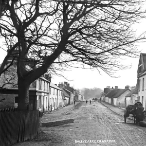 Ballycarry, Co. Antrim a rural street scene with people