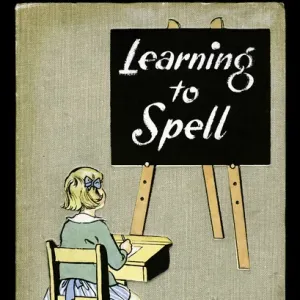 Art nouveau Georgian style design -- a lady tying on her