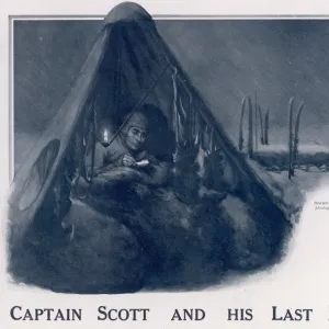 Scott Polar Expedition 1910 1912 pitching tent Our beautiful Wall Art ...