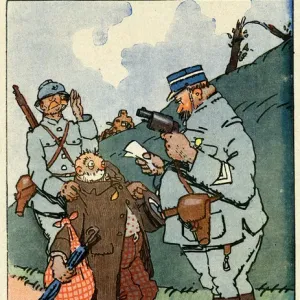 Cartoon, Soldier in camouflage uniform, WW1 Our beautiful Wall Art and ...