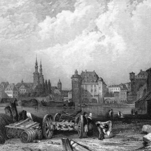 World War II Coblenz Koblenz after capture by US 3rd Army