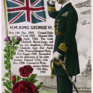 King George VI visiting LFB Headquarters Our beautiful Wall Art and ...