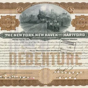 White Star Line, framed preference share certificate